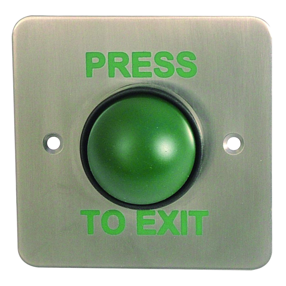 ASEC Press To Exit Green Dome Button With Tamper Proof Collar