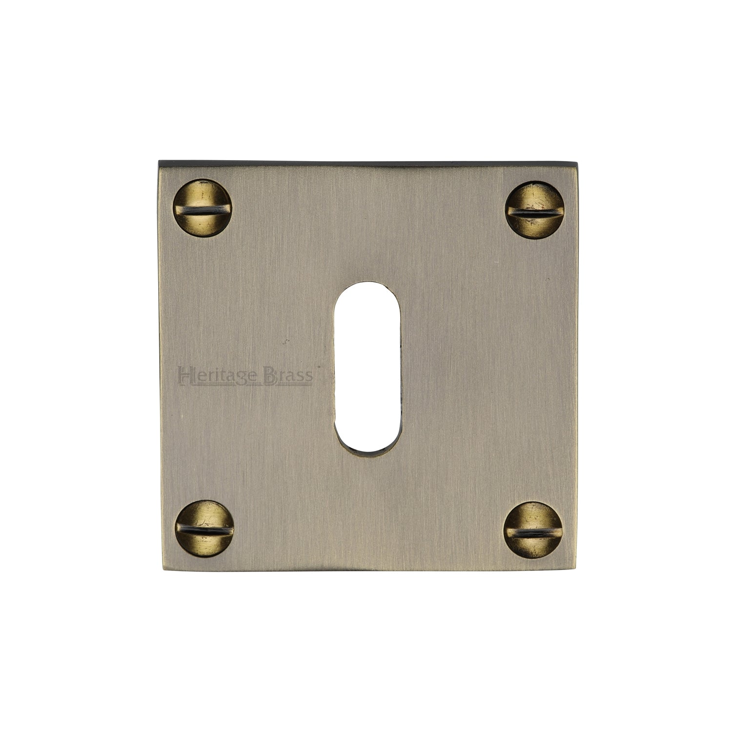 Heritage Brass Standard Key Escutcheon Square - BAU1556