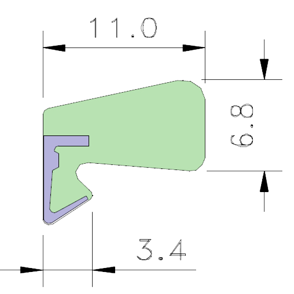 AQUAMAC 109 Draught Strip Seal