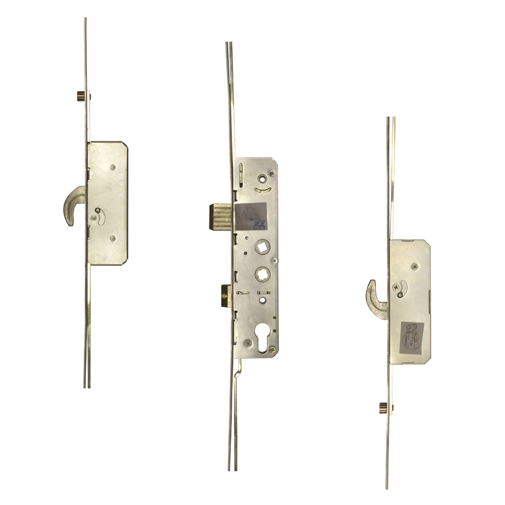 AVANTIS Lever Operated Twin Spindle Latch & Deadbolt - 2 Hook 2 Roller