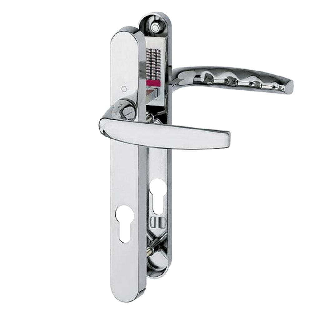 HOPPE Atlanta 92mm Lever/Lever Narrow Backplate Door Handle M1530M/382