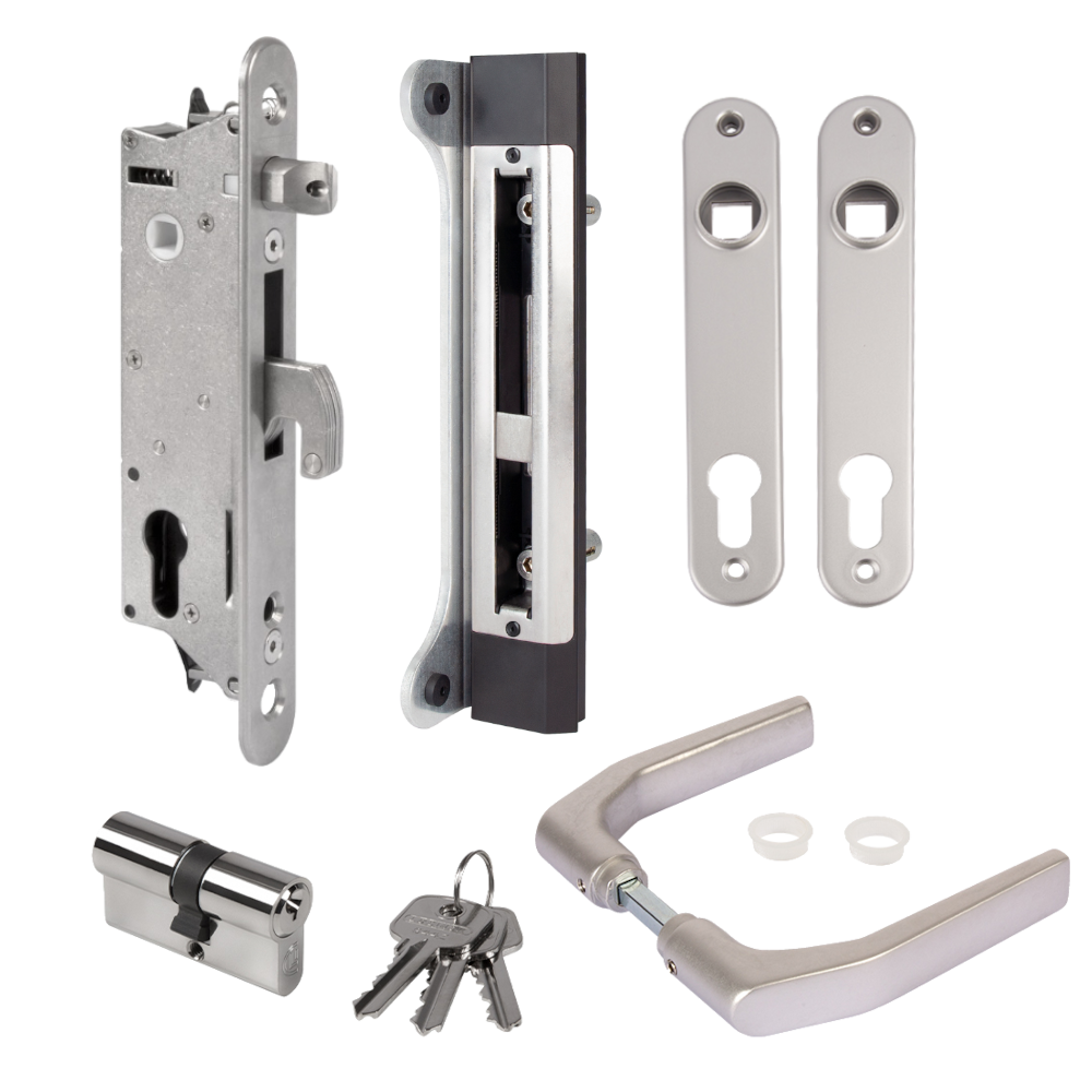 LOCINOX Gatelock Fortylock Insert Set with Keep For 40mm Box Section S