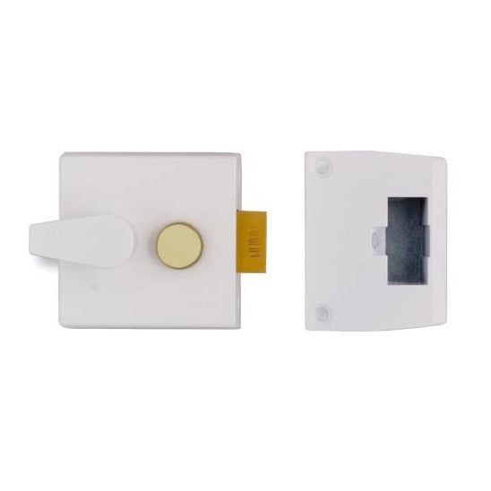 Union L1026 Non-Deadlocking Rim Nightlatch - 50mm Backset - White Case