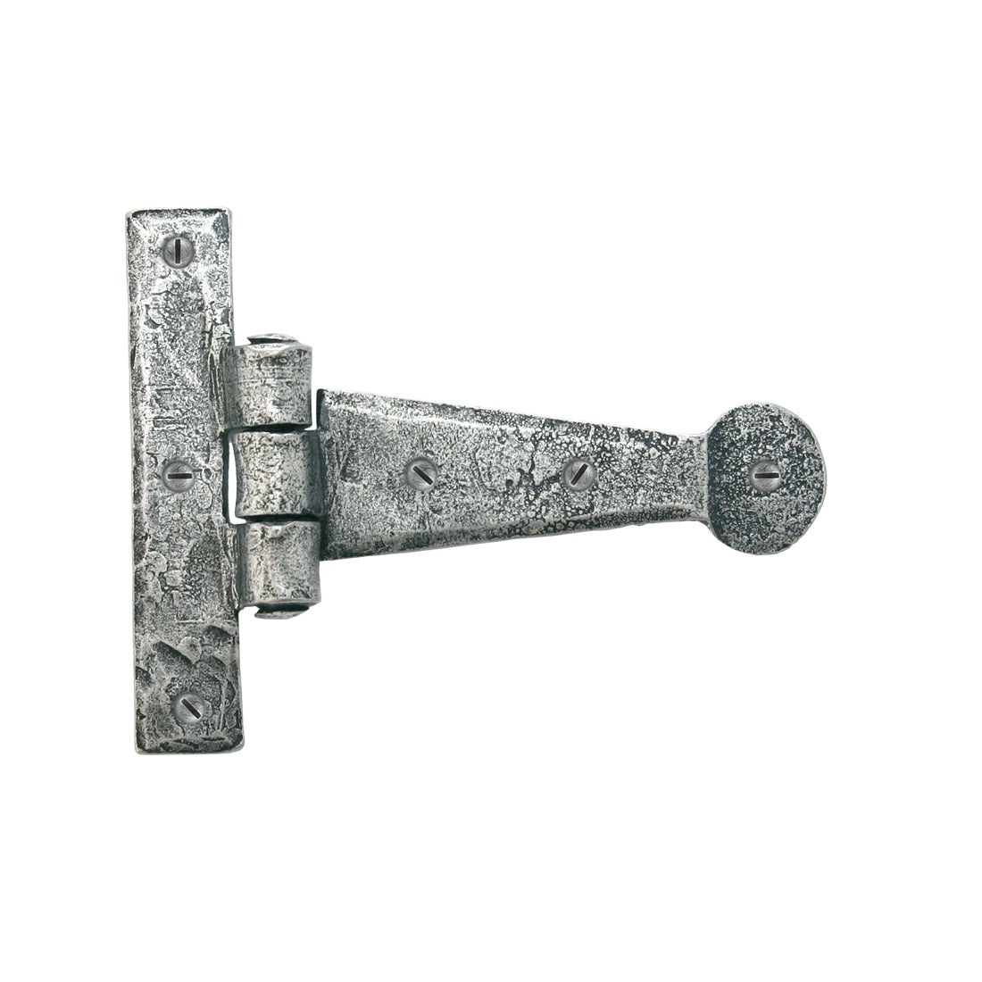 From The Anvil 'T' Shape Hinges (pair) - 4" - Pewter