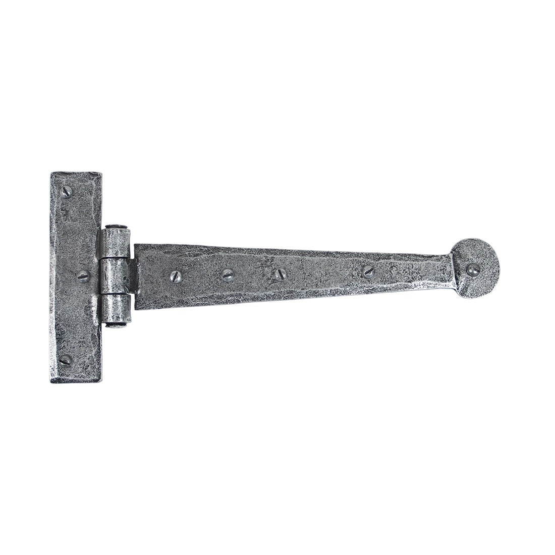 From The Anvil 'T' Shape Hinges (pair) - 9" - Pewter