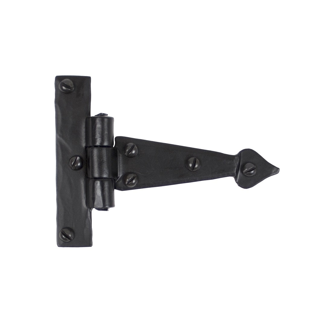 From The Anvil 'T' Shape Hinges (pair) - 4" - Black