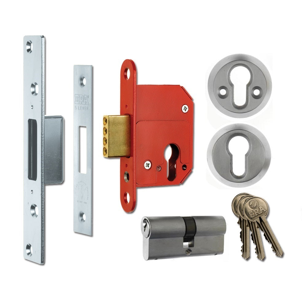 ERA Fortress 363 British Standard BS3621 Euro Deadlock - 76mm (3") Cas
