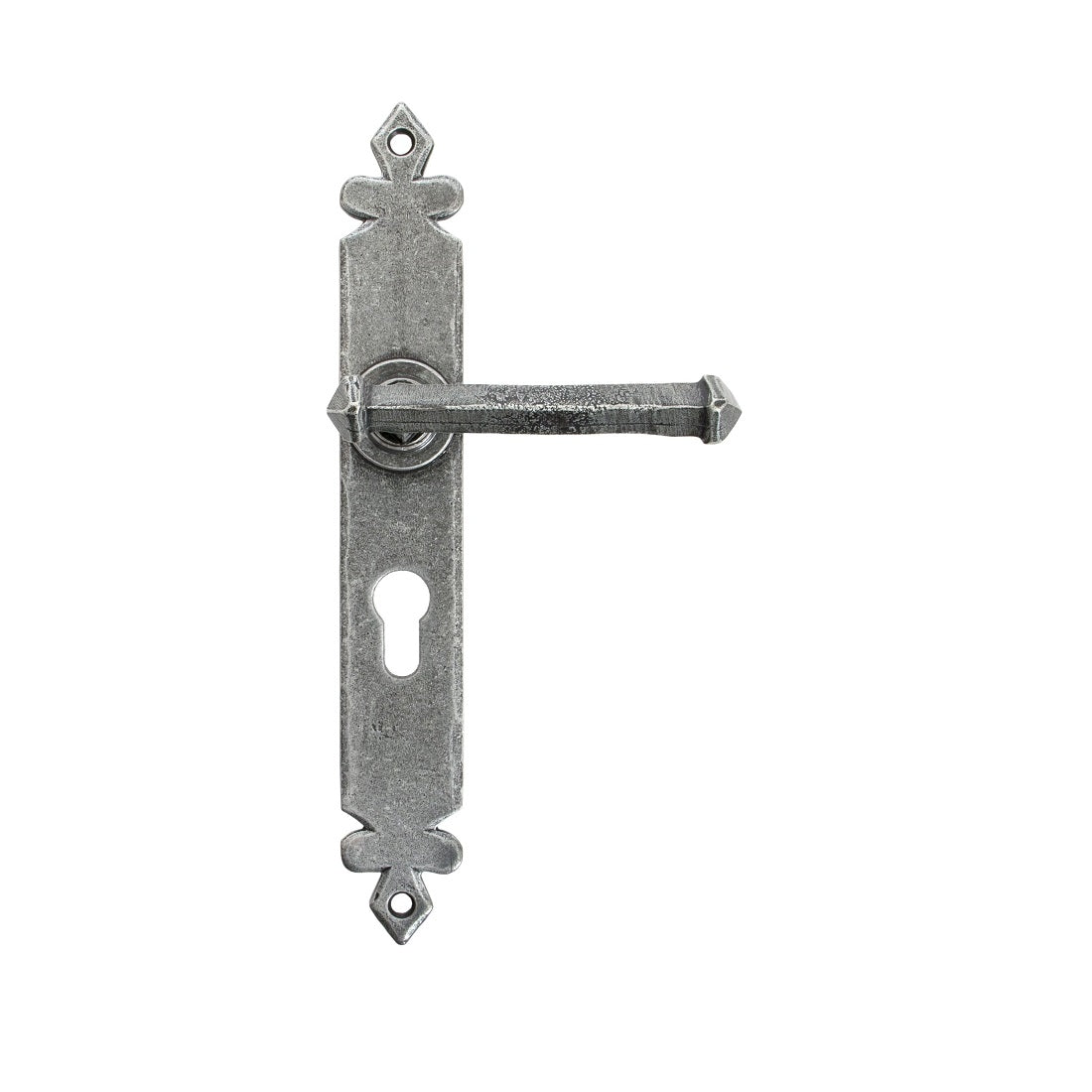 From The Anvil Tudor Euro Handles - Pewter