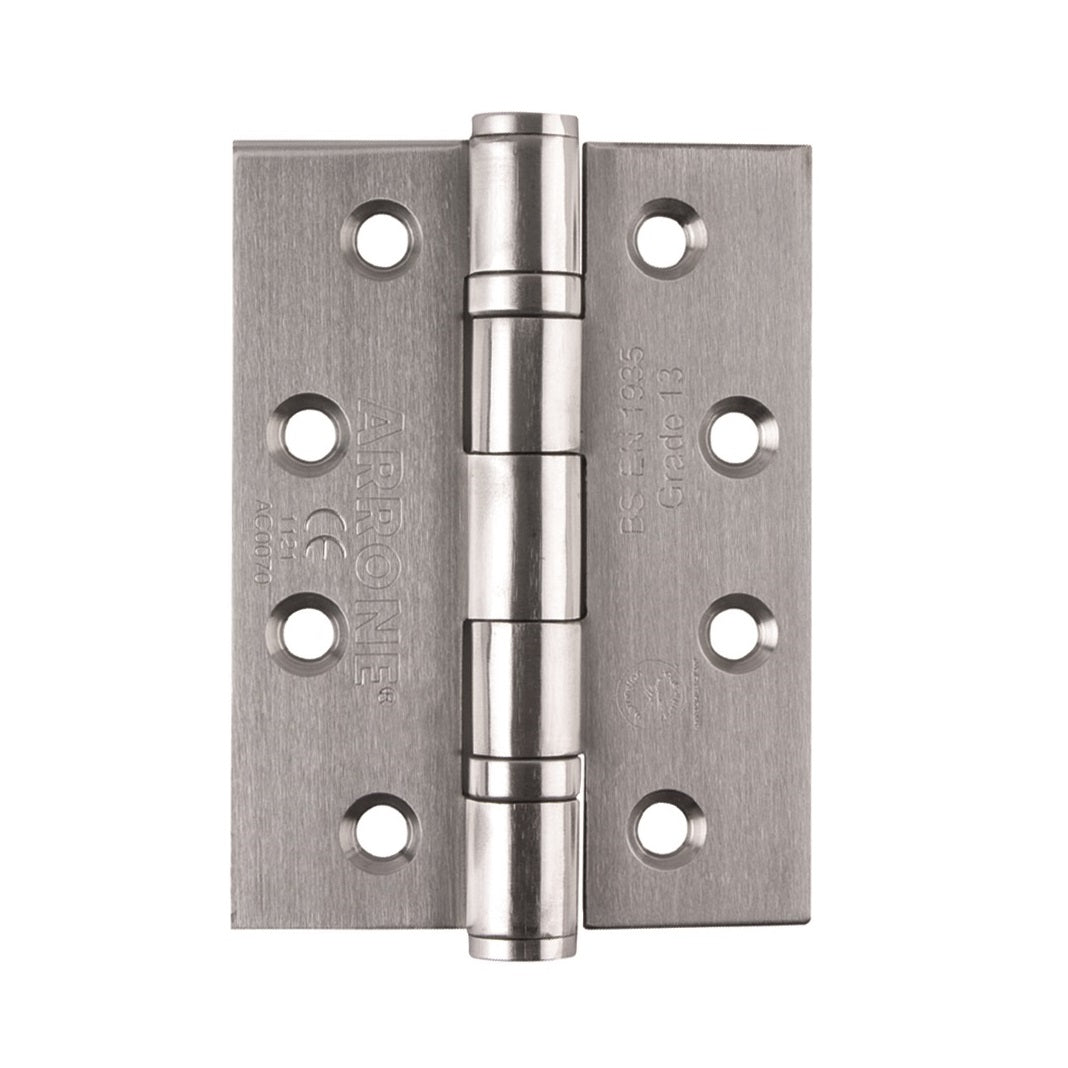 Arrone 102x76mm (4" x 3") Grade 13 Ball Bearing Butt Hinges with Squar