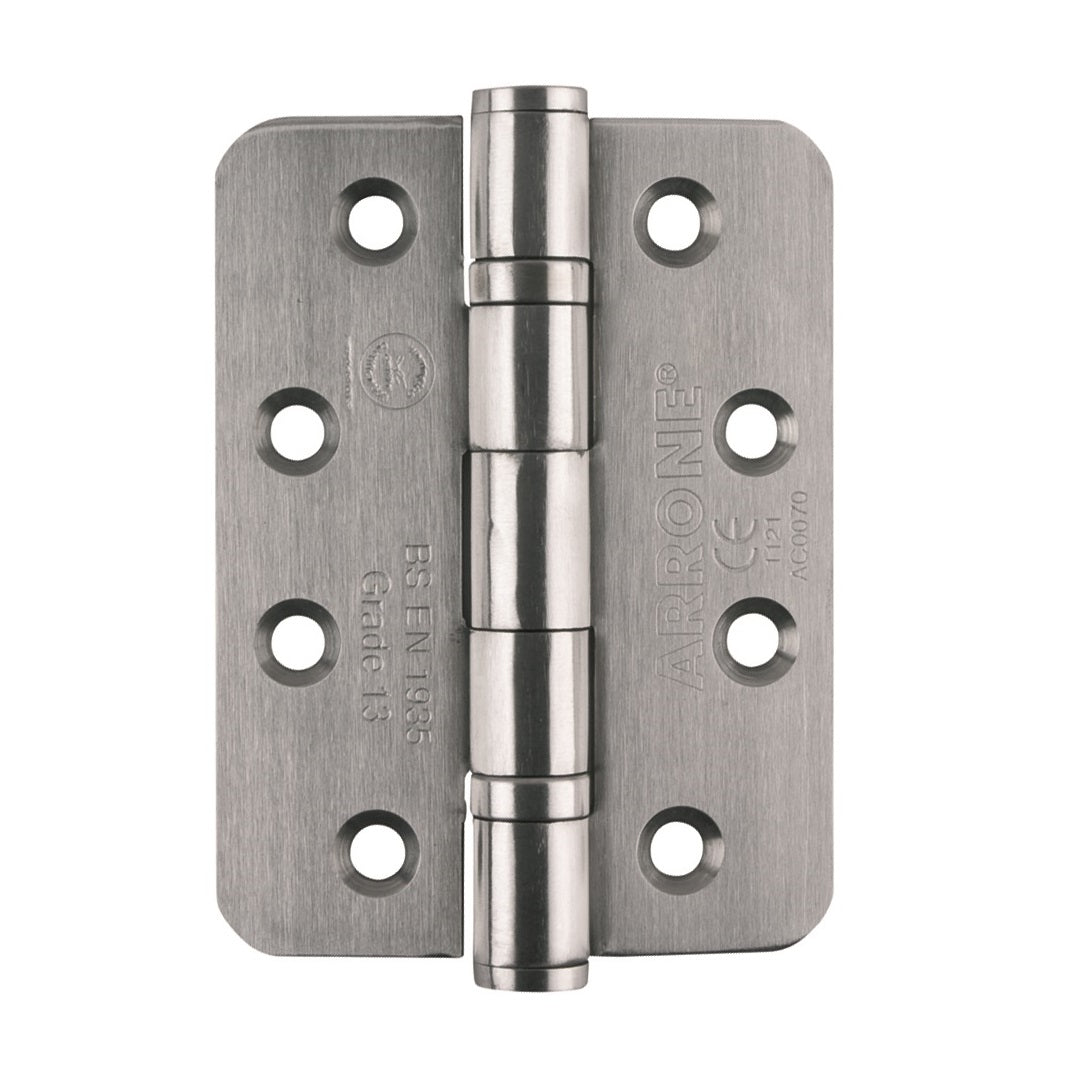 Arrone 102x76mm (4" x 3") Grade 13 ball Bearing Butt Hinges with Radiu