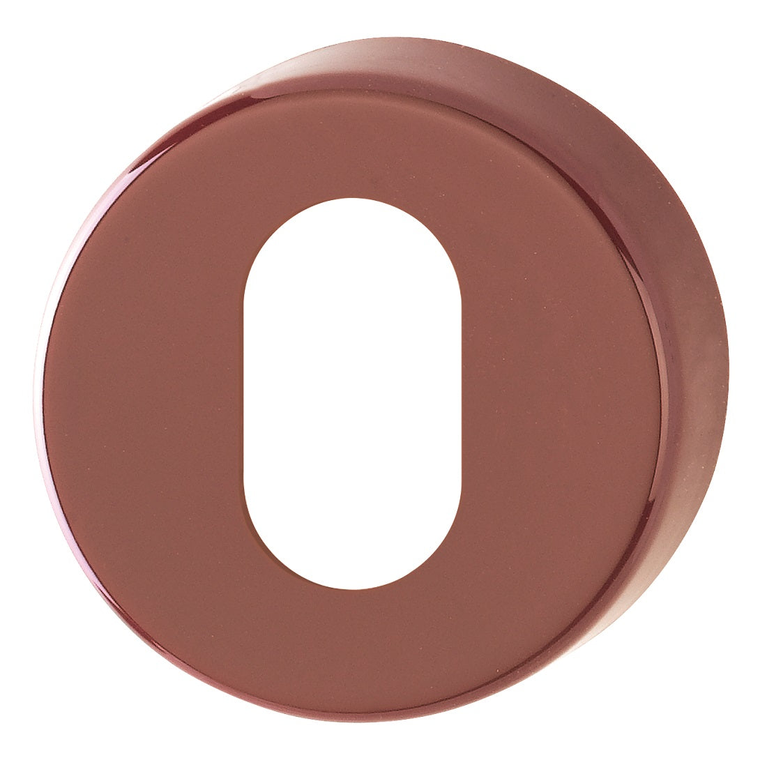 Hoppe Nylon Oval Profile Escutcheon (pair) - Claret RAL3005