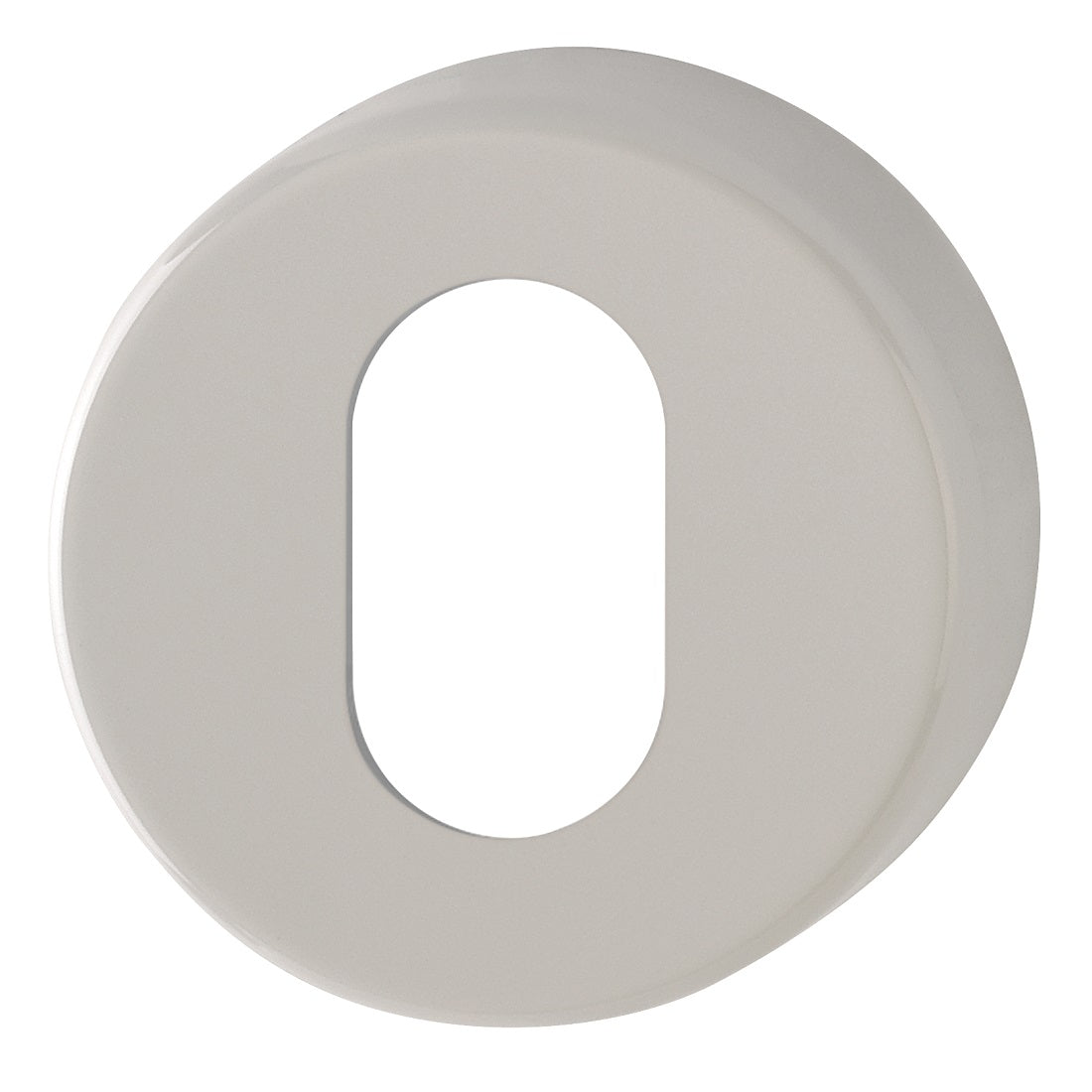 Hoppe Nylon Oval Profile Escutcheon (pair) - Dove Grey RAL7506