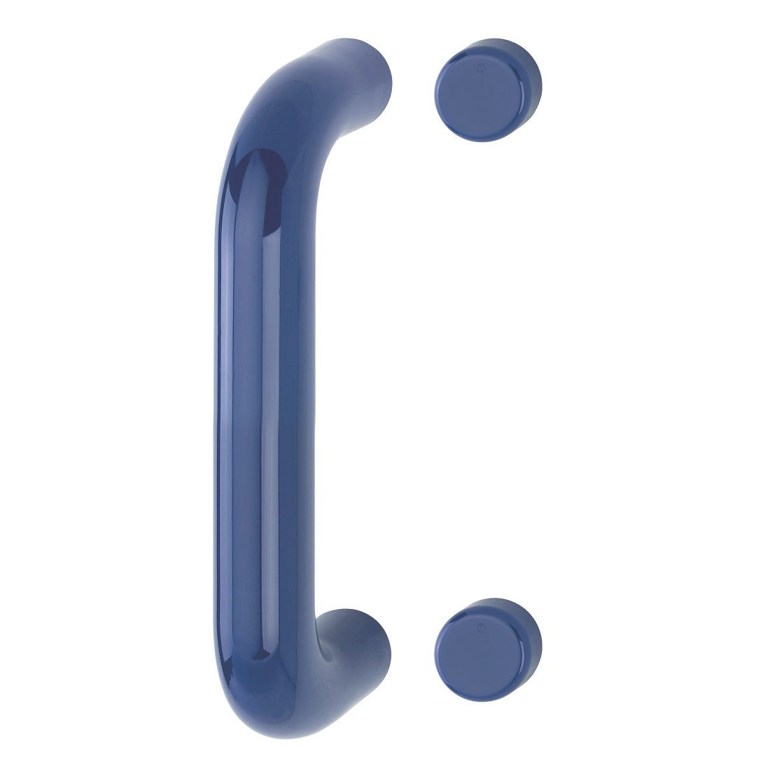 Hoppe 34mmØ Nylon 'D' Bolt Through Fixing Pull Handle 220mm - Cobalt B