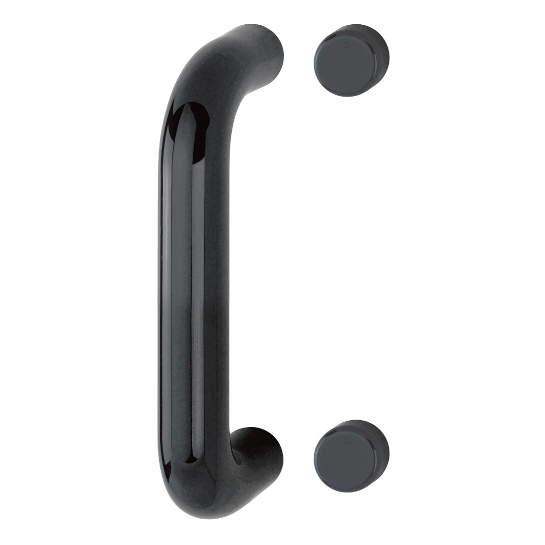 Hoppe 34mmØ Nylon 'D' Bolt Through Fixing Pull Handle 220mm - Black RA