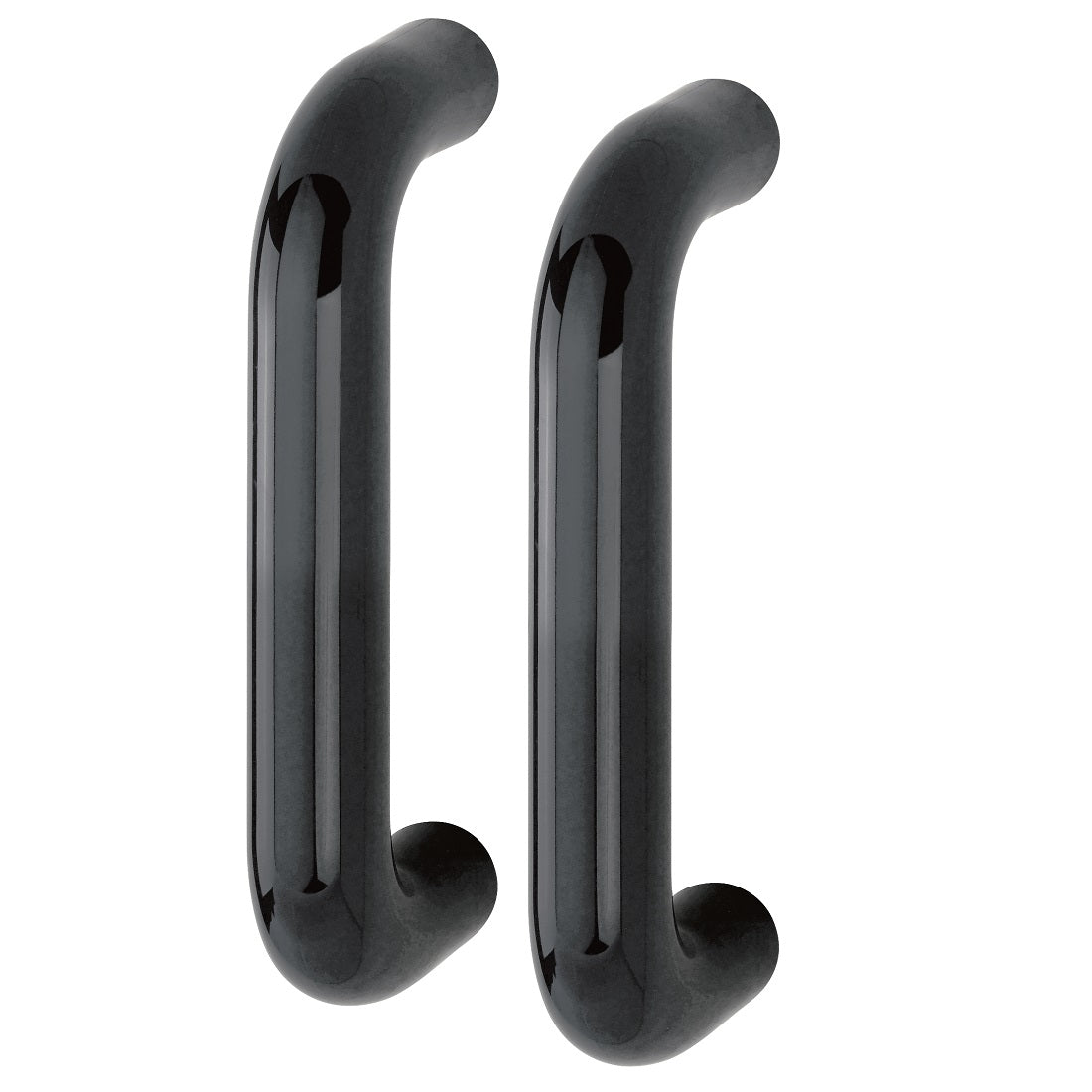 Hoppe 34mmØ Nylon 'D' Back To Back Fixing Pull Handle 220mm - Black RA