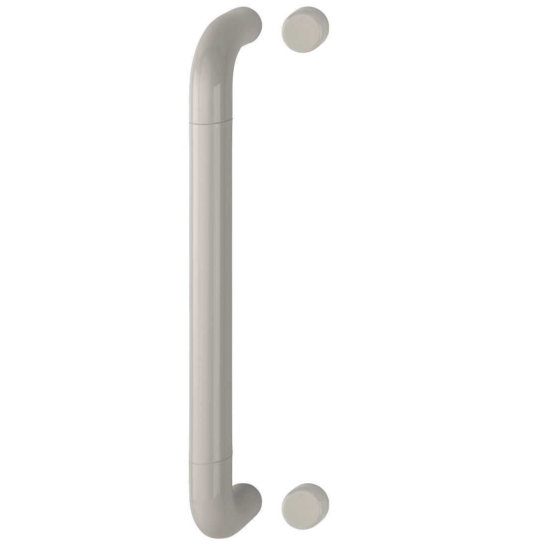 Hoppe 34mmØ Nylon 'D' Bolt Through Fixing Pull Handle 425mm - Dove Gre