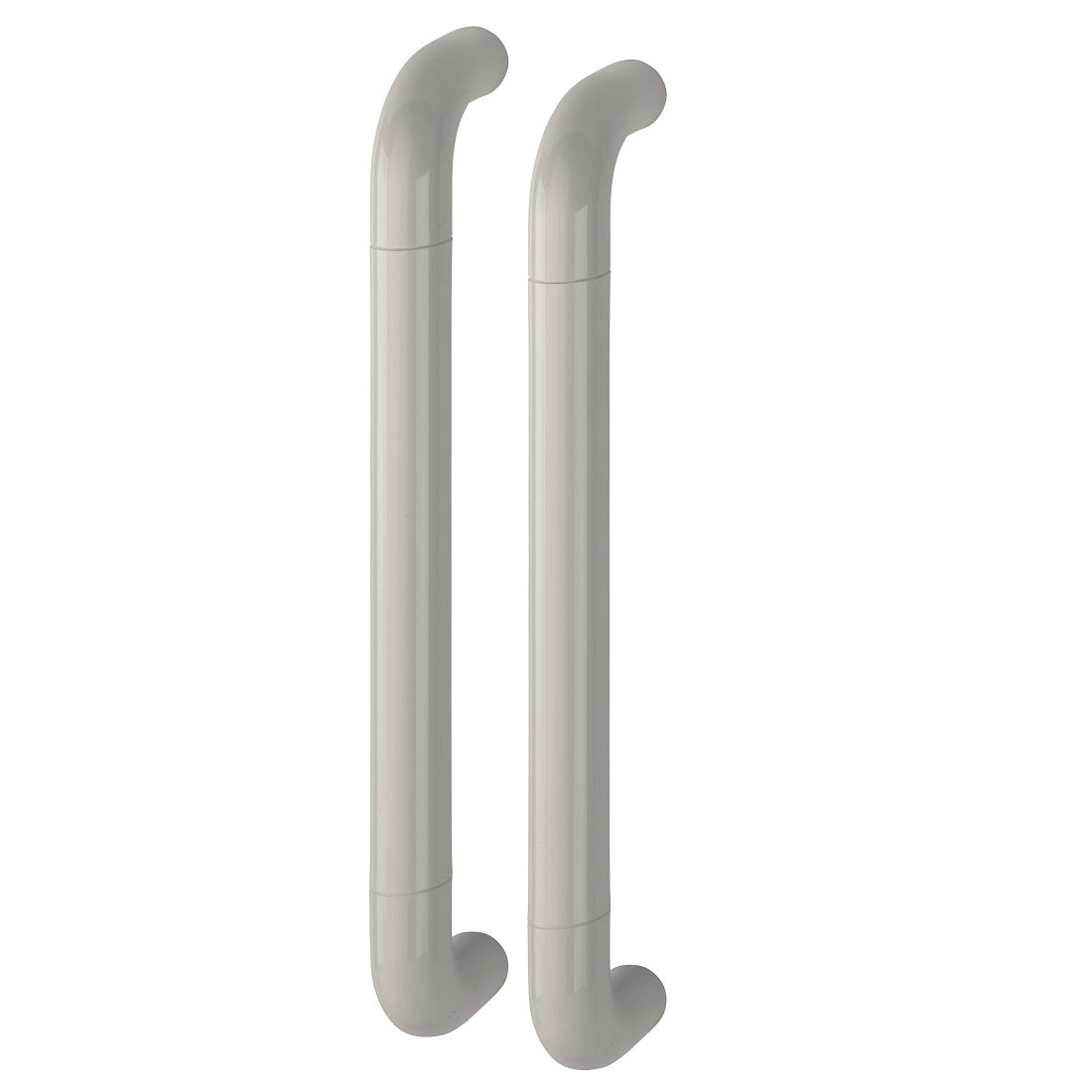 Hoppe 34mmØ Nylon 'D' Back To Back Fixing Pull Handle 425mm - Dove Gre
