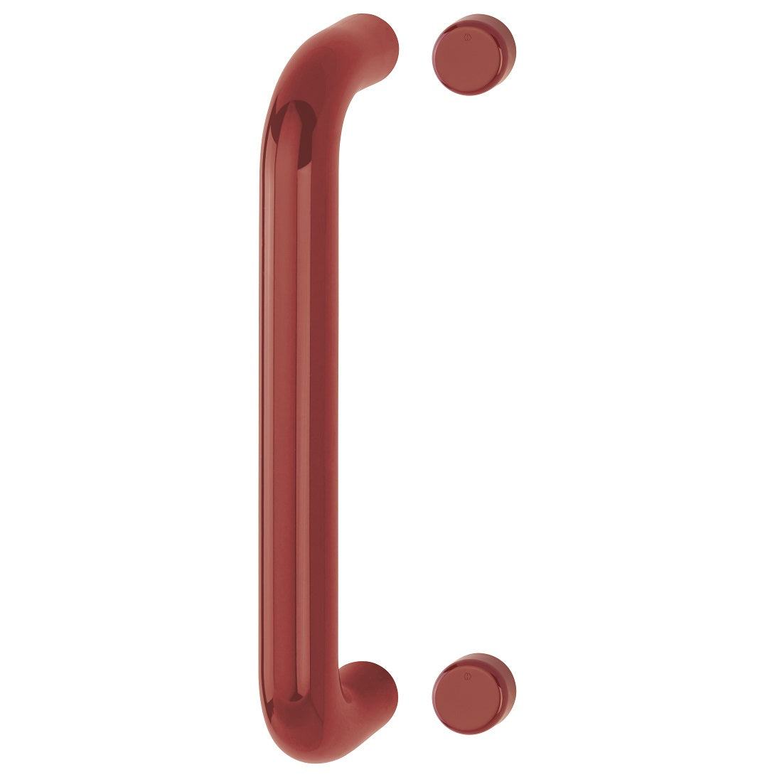 Hoppe 34mmØ Nylon 'D' Bolt Through Fixing Pull Handle 300mm - Claret R