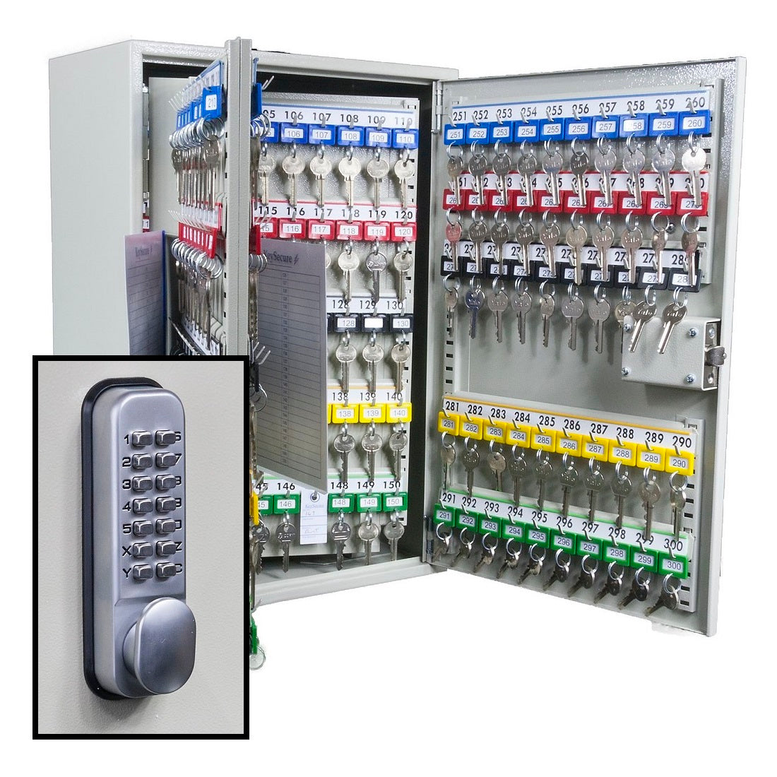 KeySecure Key Cabinet With Digital Lock - 300 Hook