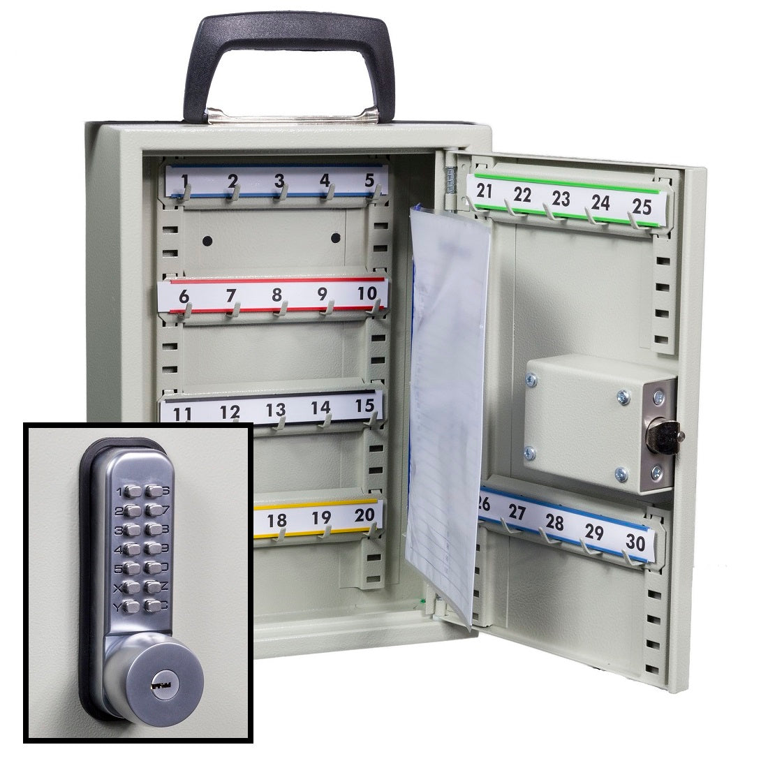 KeySecure Mobile Key Cabinet With Digital Lock With Key Override - 30