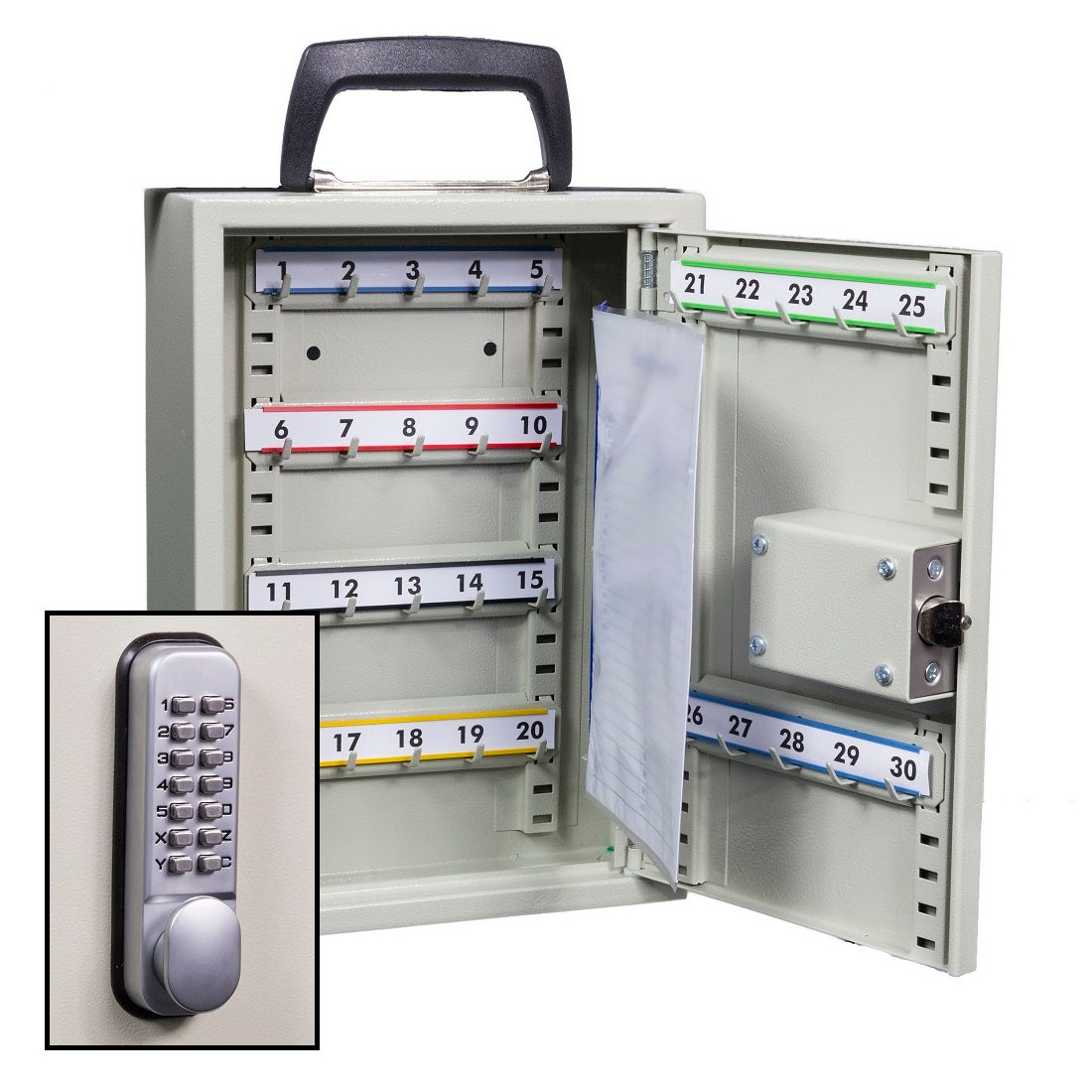 KeySecure Mobile Key Cabinet With Digital Lock - 30 Hook
