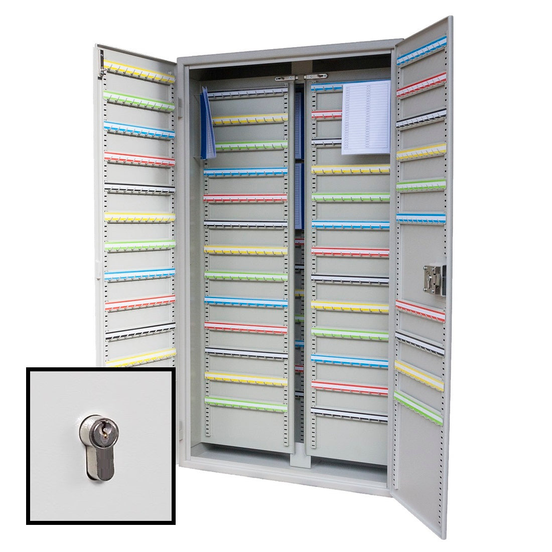 KeySecure Security Key Cabinet With Euro Cylinder Lock - 1000 Hook