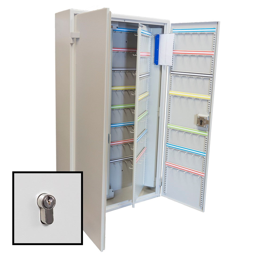 KeySecure Padlock Security Cabinet With Euro Cylinder Lock - 300 Hook