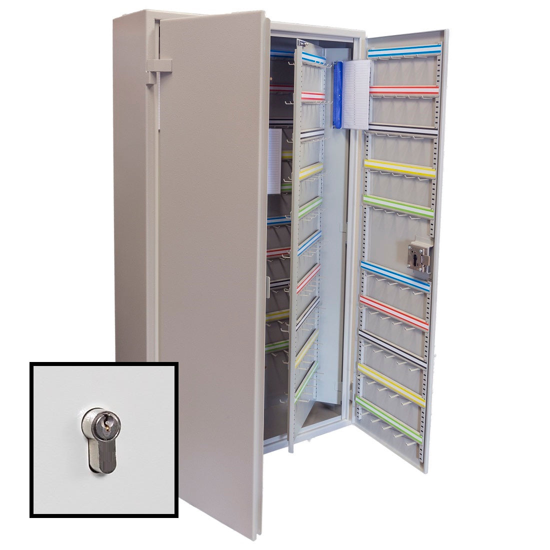 KeySecure Padlock Security Cabinet With Euro Cylinder Lock - 400 Hook